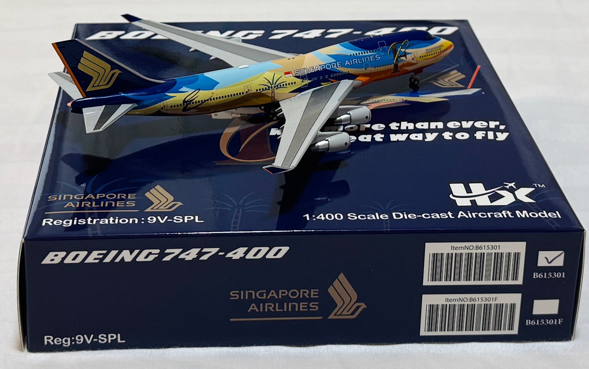 HX Models 1/400 Singapore Airlines Boeing 747-400 9V-SPL Tropical ...