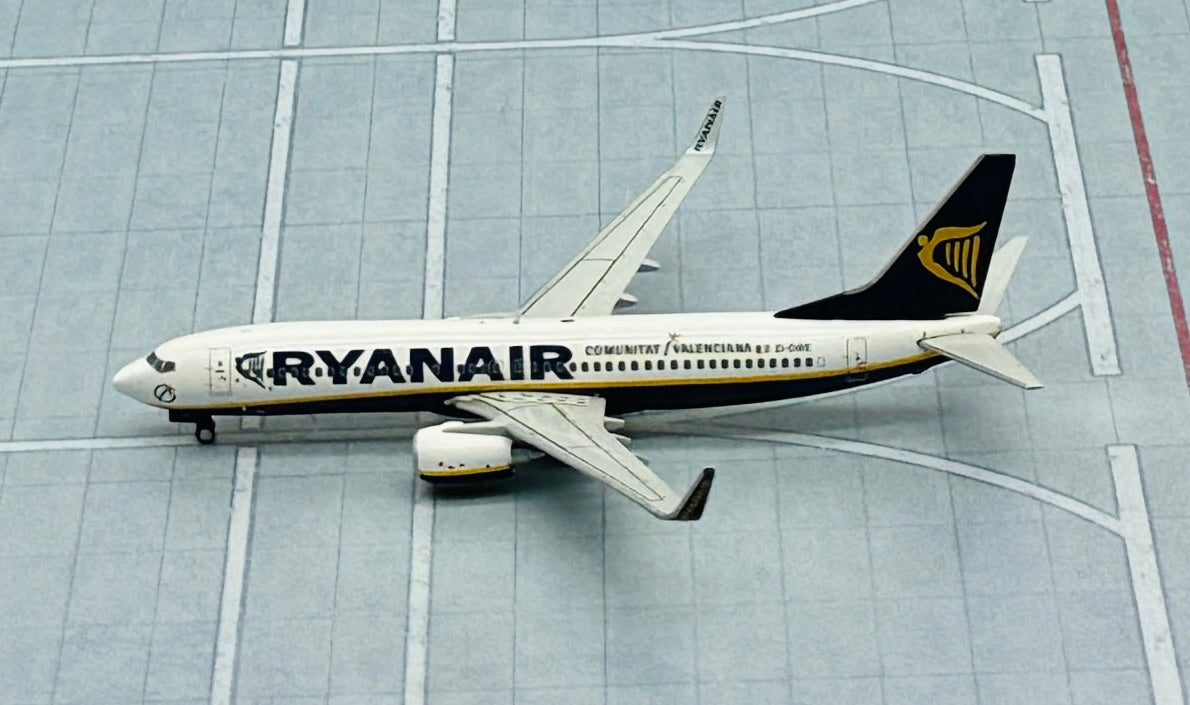 JC Wings 1/400 Ryanair Boeing 737-800 Commitat Valenciana EI-DWE ...