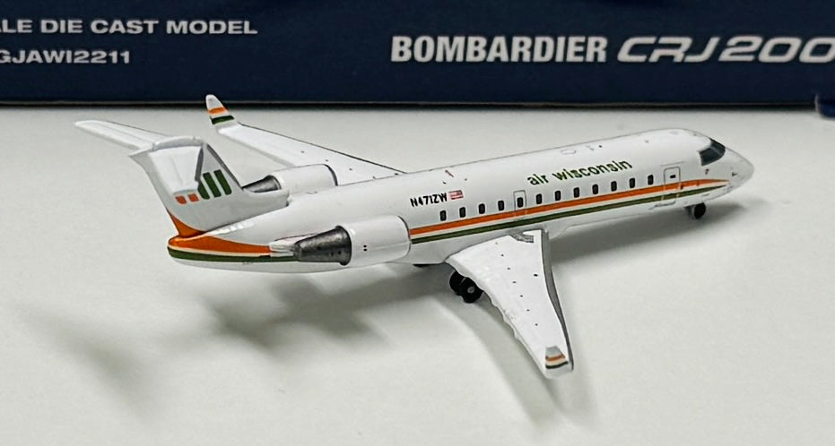 Gemini Jets 1/400 Air Wisconsin Bombardier CRJ-200LR N471ZW – First ...