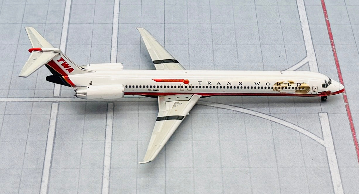 JC Wings 1/400 TWA Trans World Airlines McDonnell Douglas MD-83 Wings ...