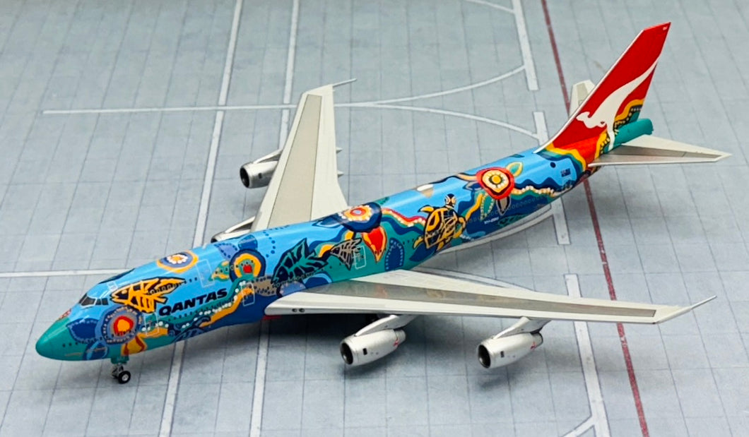HX Models 1/400 Qantas Airways Boeing 747-400 Nalanji Dreaming VH-EBU ...