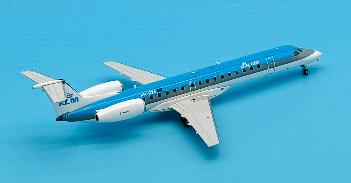 JC Wings 1/200 Royal Dutch Airlines KLM exel Embraer ERJ-145 PH-RXA ...