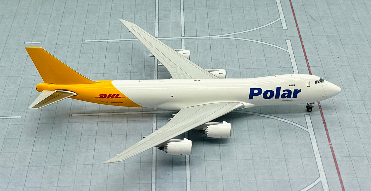 JC Wings 1/400 Polar Air Cargo DHL Boeing 747-8F N858GT – First Class ...