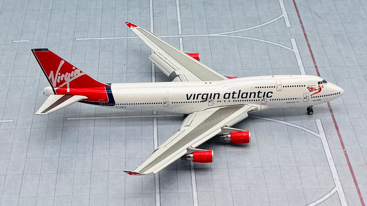JC Wings 1/400 Virgin Atlantic Boeing 747-400 Tinker Belle G-VBIG flap ...