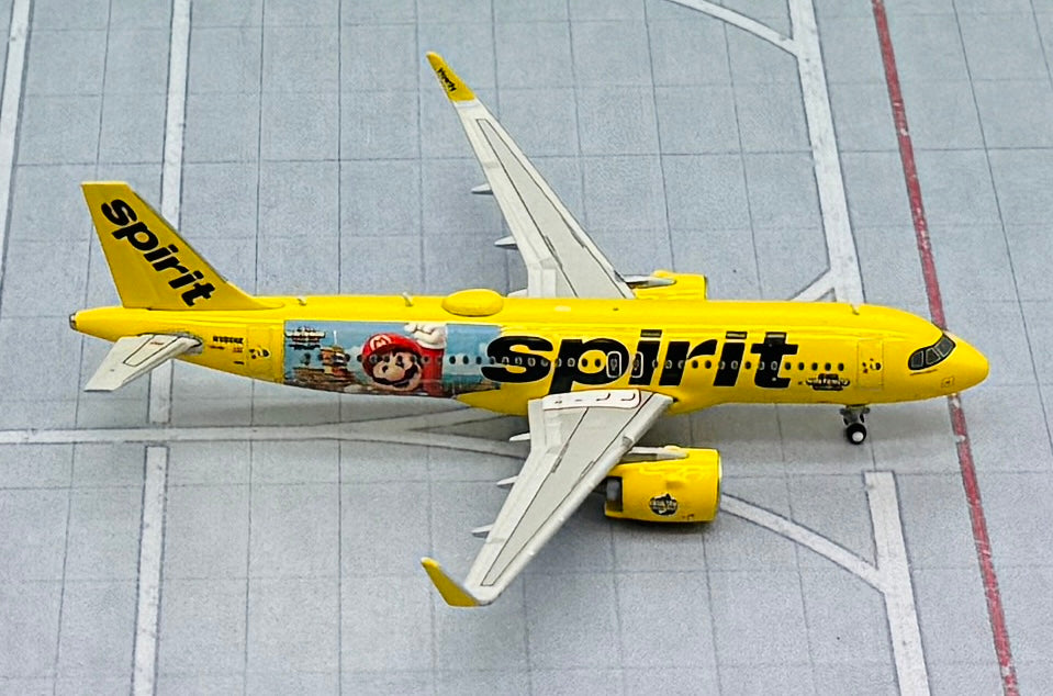 JC Wings 1/400 Spirit Airlines Airbus A320neo Super Nintendo World N98 ...
